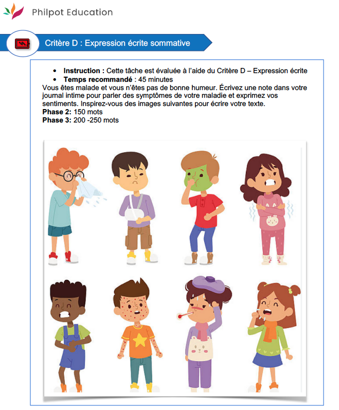 MYP French: Critère D La santé - Phase 2 et 3
