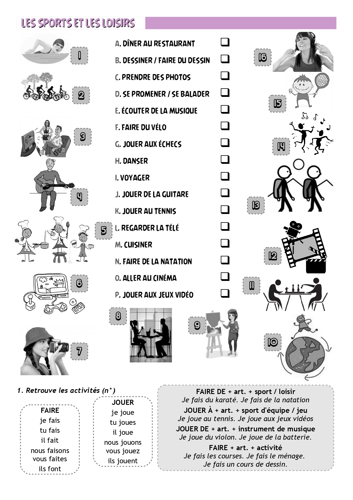 MYP French: Les loisirs - débutant | Philpot Education